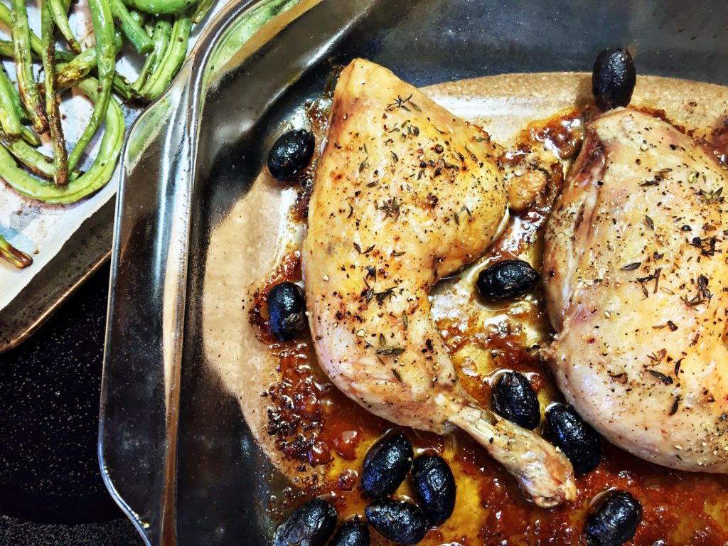 Roasted Chicken and Olives - The Gourmet Housewife